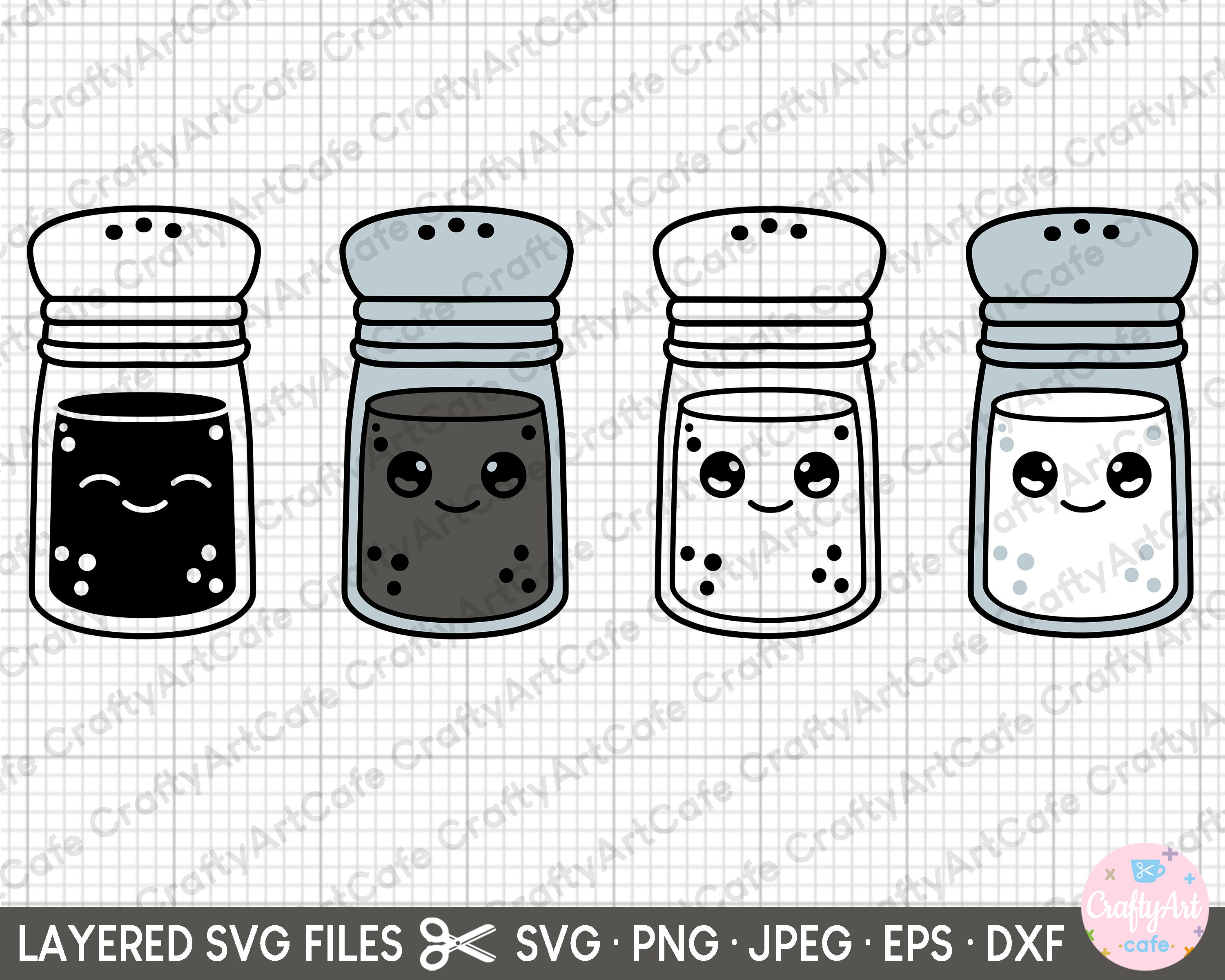 Salt Shaker Svg, Pepper Shaker Svg, Salt and Pepper Shaker Svg Png Eps ...