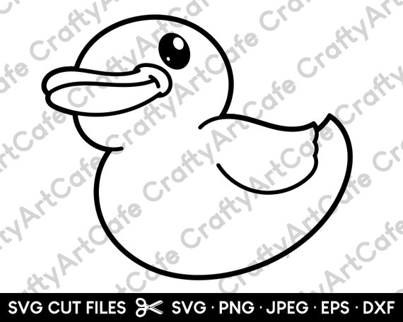 Duck Svg Cute Svg Rubber Png Commercial Use | Etsy