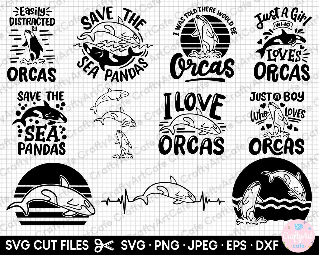 Orca Svg Bundle Orca Png Bundle Orca Lover Svg Bundle Orca Shirt Design ...