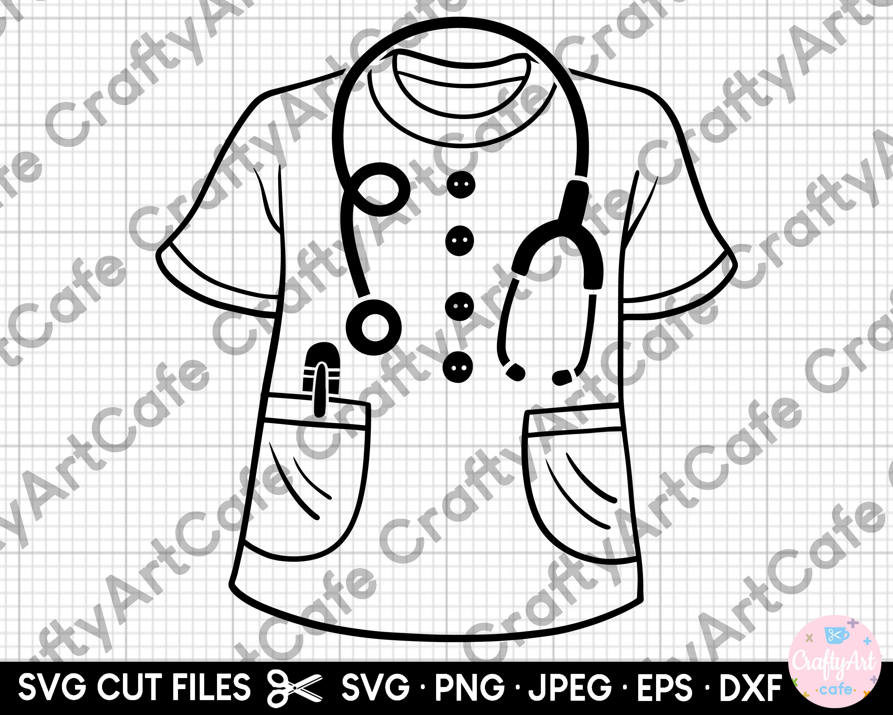 Doctor Scrub Svg Nurse Scrub Svg Scrub Svg Png Eps Dxf Cut - Etsy