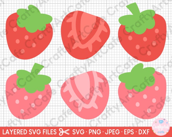 Strawberries Svg Bundle for Cricut Commercial Use Strawberry - Etsy