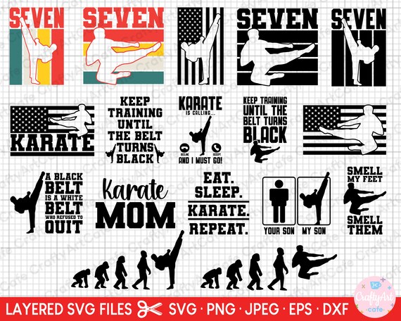 Karate Svg Bundle Karate Png Bundle Karate Svg Cricut Cut - Etsy