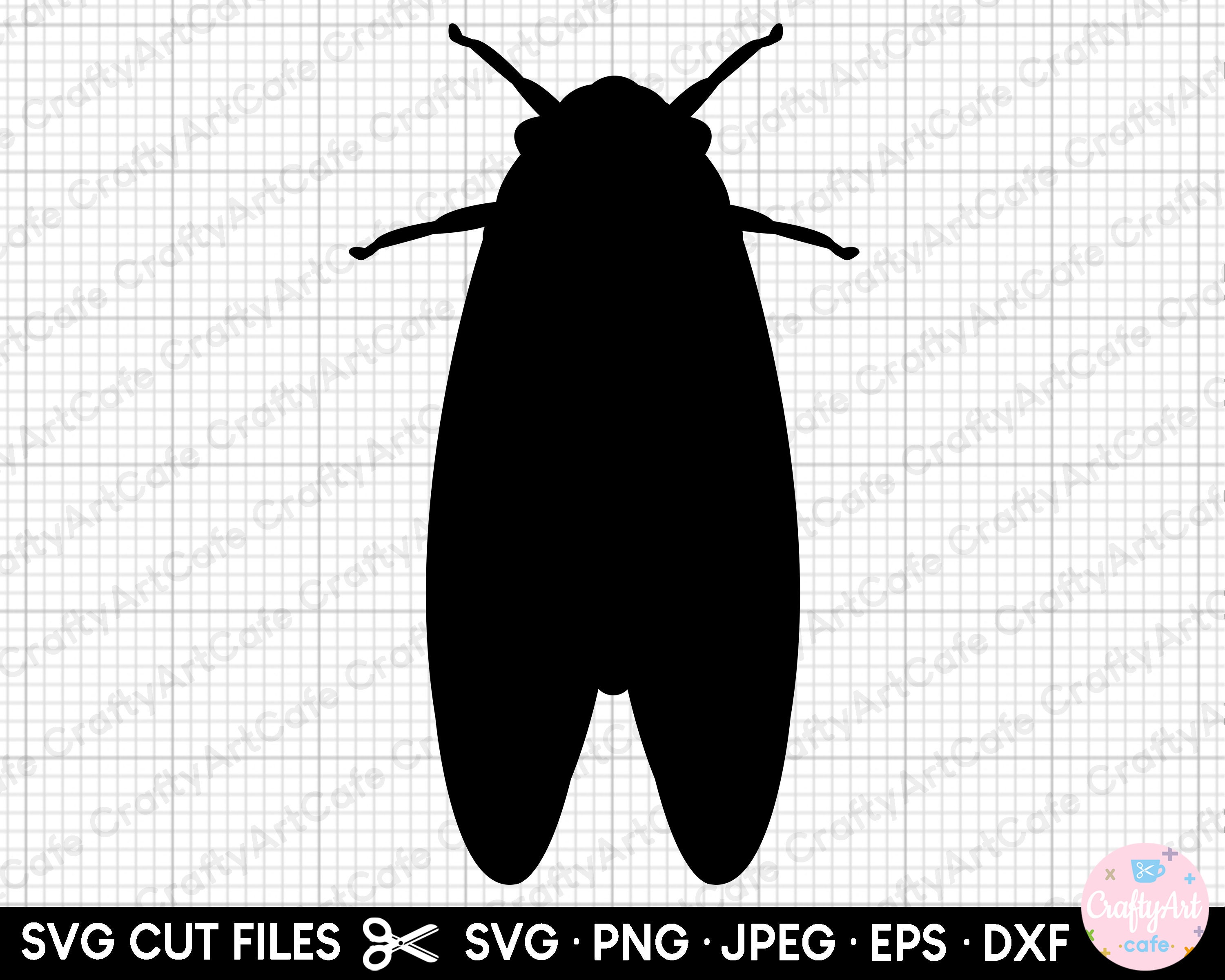Cicada Silhouette Svg Png Jpg Commercial Use - Etsy Canada