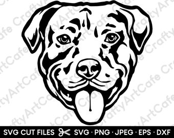 Pit Bull Head Svg - Etsy