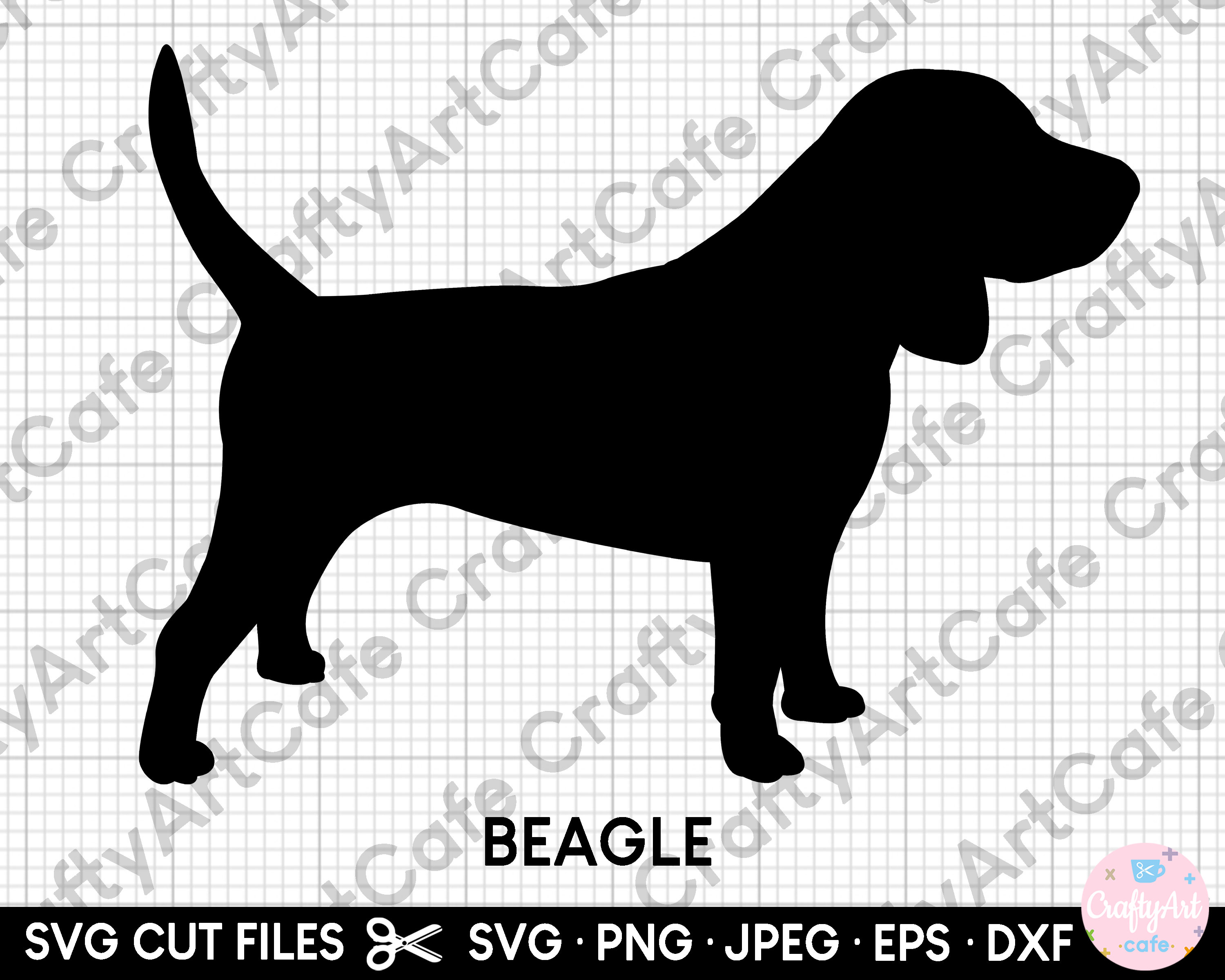 Beagle Silhouette Svg Cut File Png Clip Art - Etsy