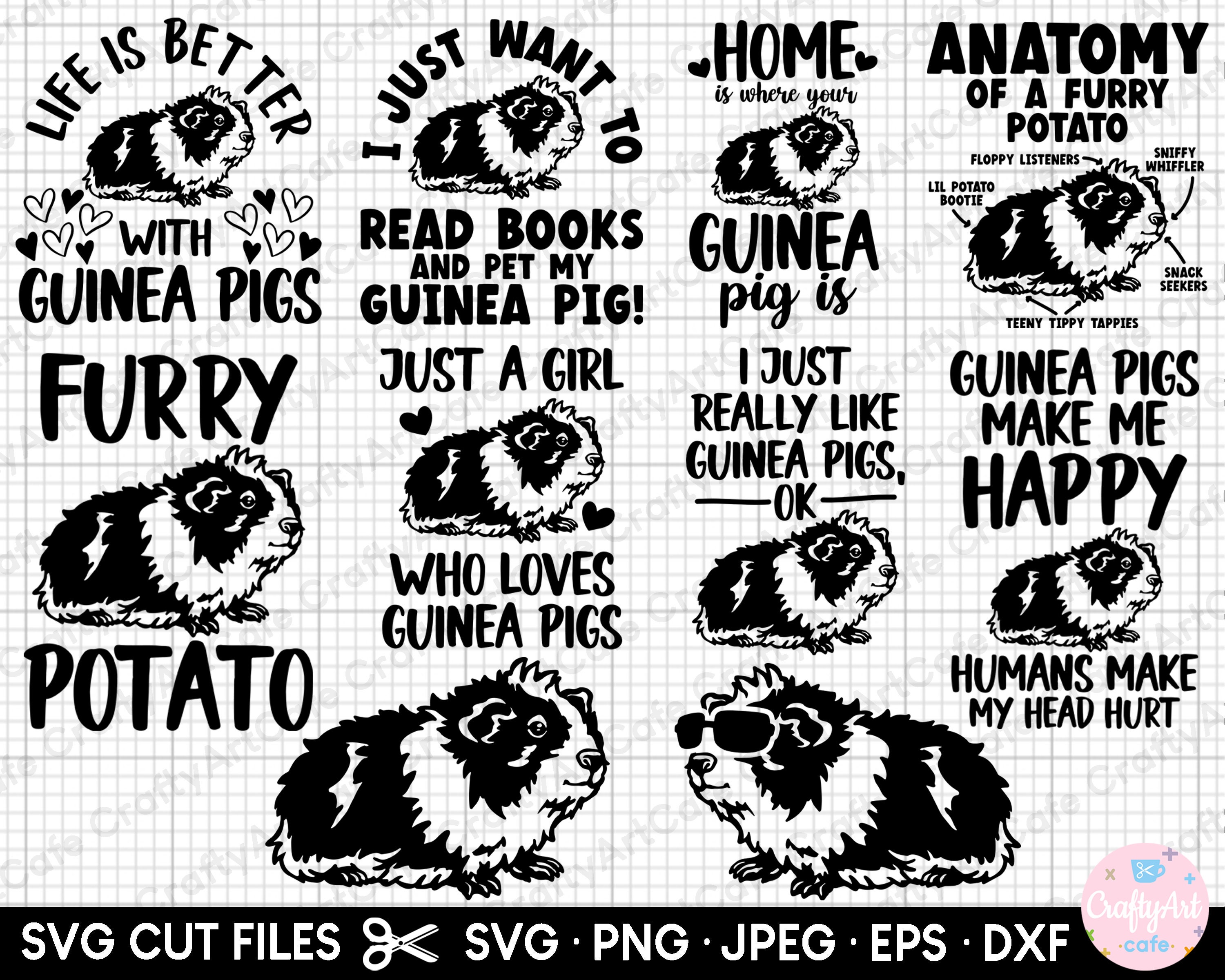 Guinea Pig Svg Guinea Pig Png Guinea Pig Svg Cricut Guinea - Etsy Canada