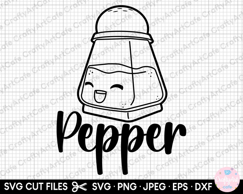 Pepper Shaker Svg Cricut Pepper Shaker Png Pepper Shaker Jpeg Jpg - Etsy
