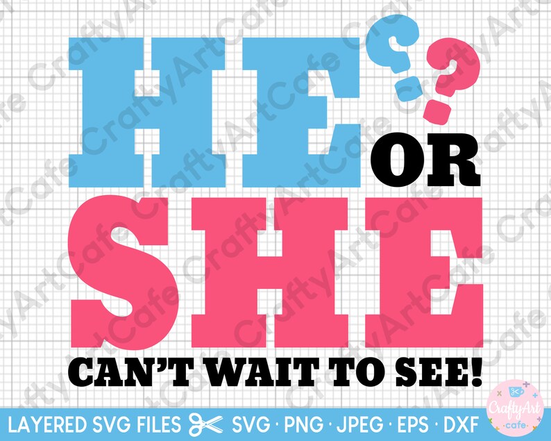 Gender Reveal Svg - Etsy