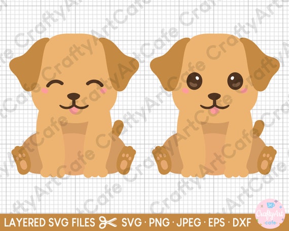 Puppy Svg Bundle Cute Puppy Svg Files for Cricut Puppy Png | Etsy