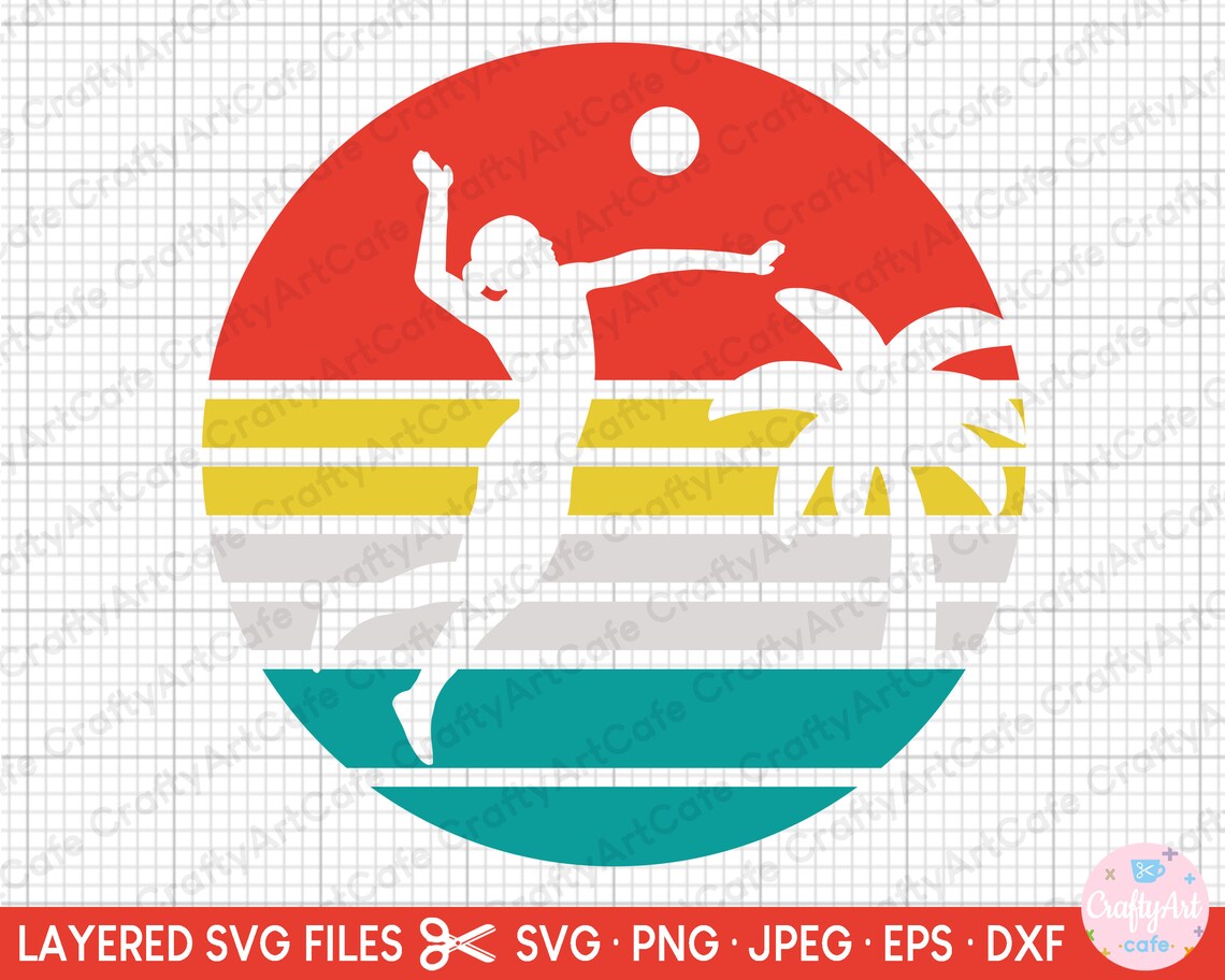 Beach Volleyball Svg Png Jpg Jpeg - Etsy