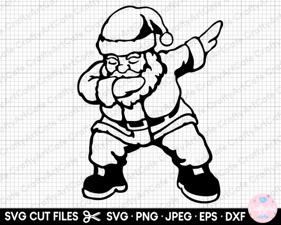 Santa Claus Dabbing Svg Png Santa Claus Dancing Svg Png Santa Dab Svg ...
