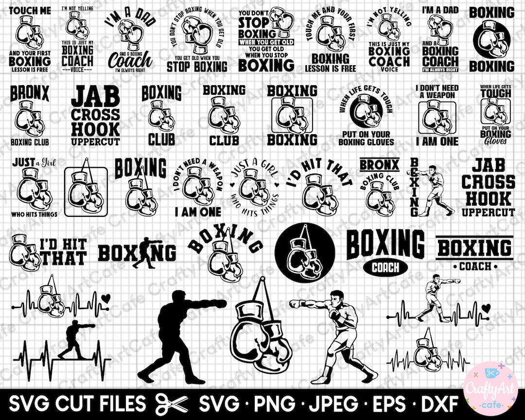Boxing Svg Bundle, Boxing Png Bundle, Boxing Jpeg Jpg Bundle, Boxing ...