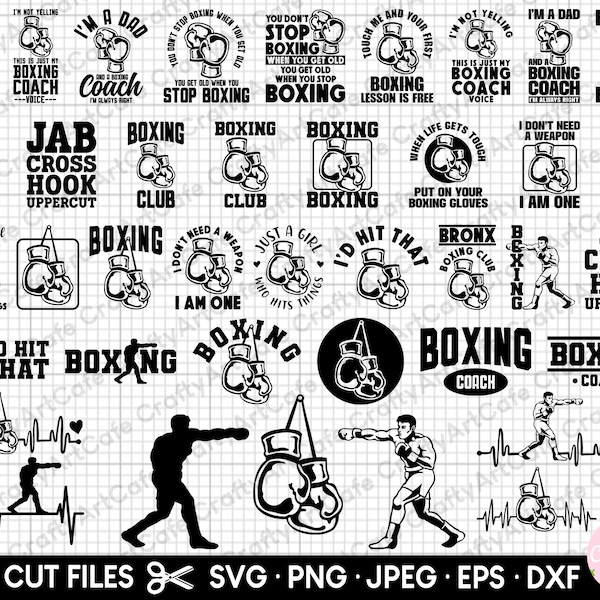 Boxing Svg - Etsy