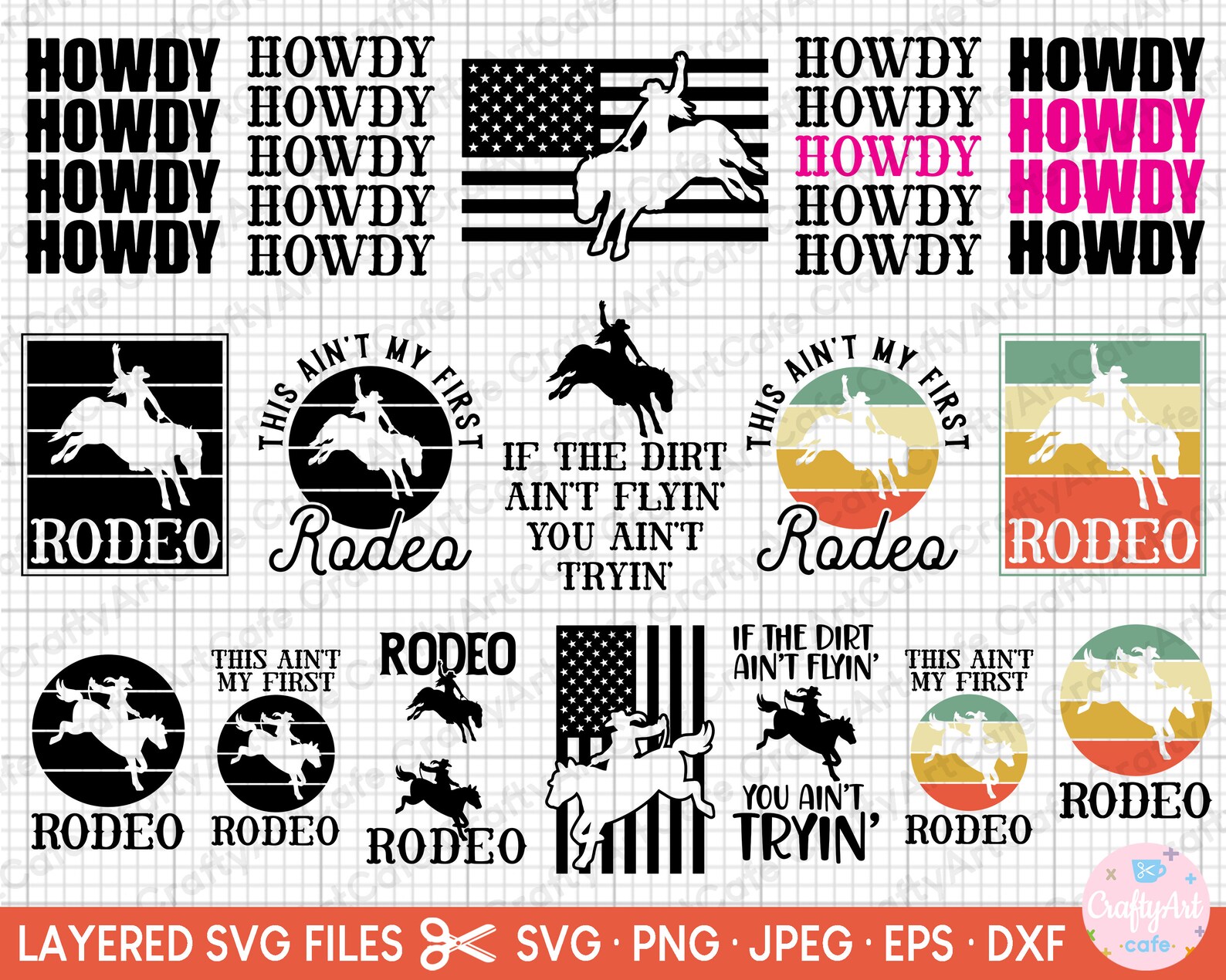 Rodeo Svg Rodeo Png Rodeo Svg Cricut Cut File Rodeo Svg Bundle Rodeo ...