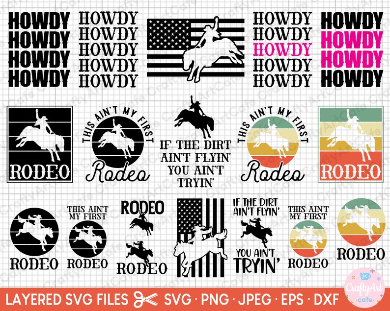Rodeo Svg Rodeo Png Rodeo Svg Cricut Cut File Rodeo Svg Bundle Rodeo ...