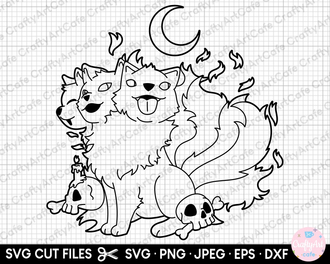 Cerberus Svg Cerberus Png Cerberus Svg Cricut Cut File Pastel Goth ...