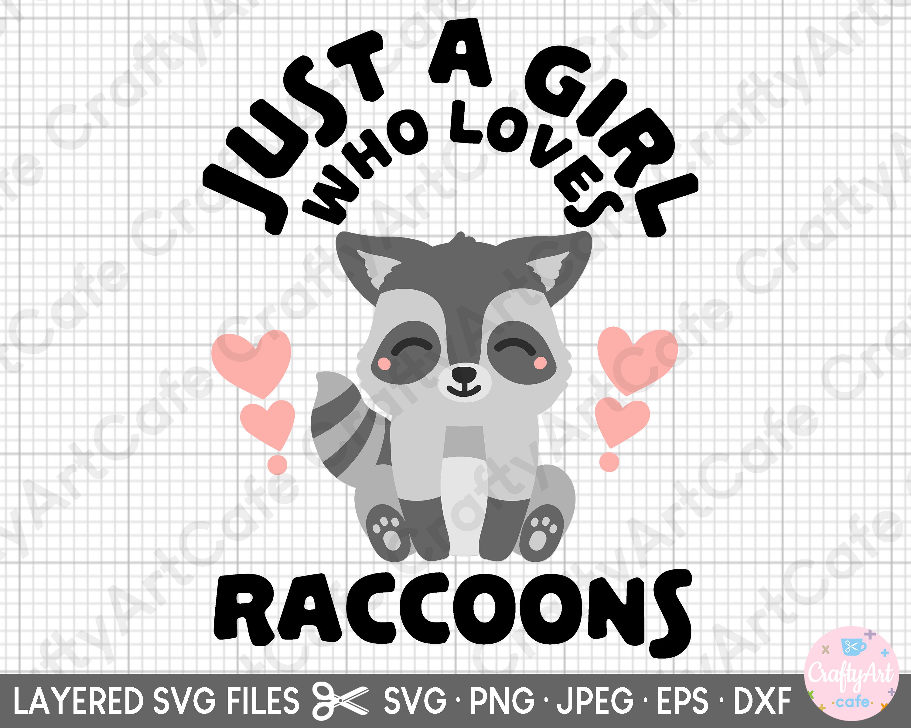 Raccoon Svg for Cricut Raccoon Png Raccoon Kawaii Svg Raccoon Lover ...