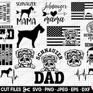 Schnauzer Svg Bundle Schnauzer Png Bundle Schnauzer Svg Cricut Shirt ...