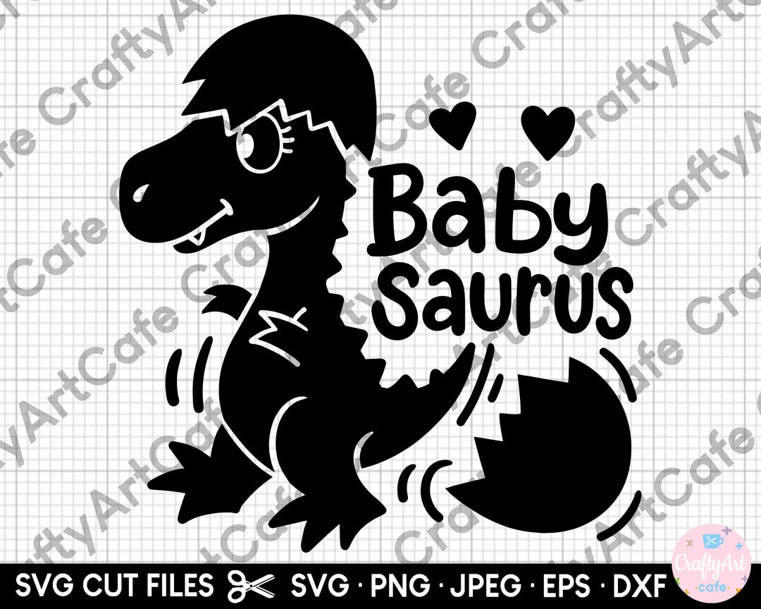 Baby Saurus Svg Cute Saurus Svg Baby Dino Design for Cricut - Etsy