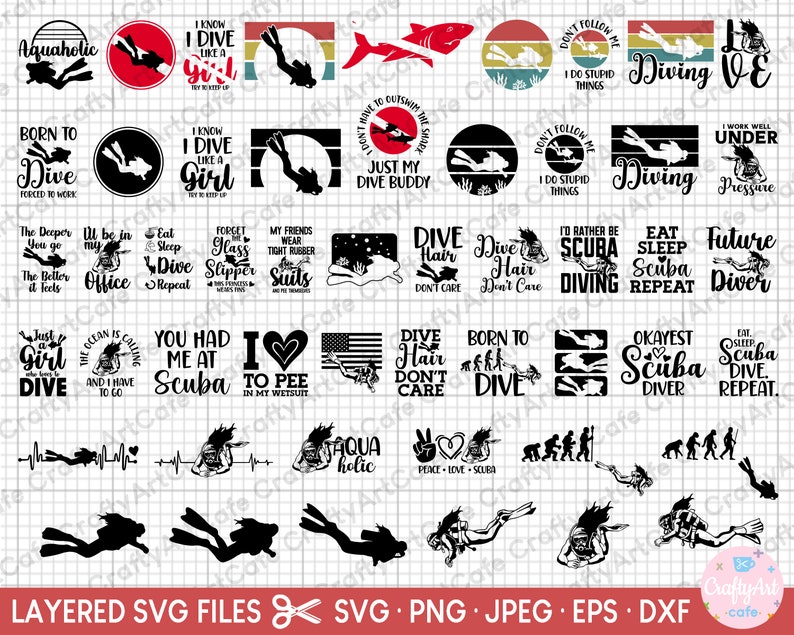 Scuba Diving Svg Bundle Cricut Scuba Diving Png Bundle Scuba - Etsy