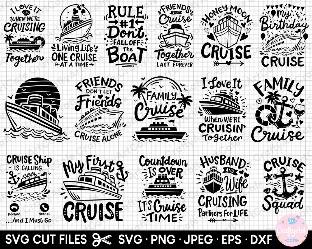 Cruise Svg Bundle Cruise Png Bundle Cruise Ship Svg Cruise Ship Png ...