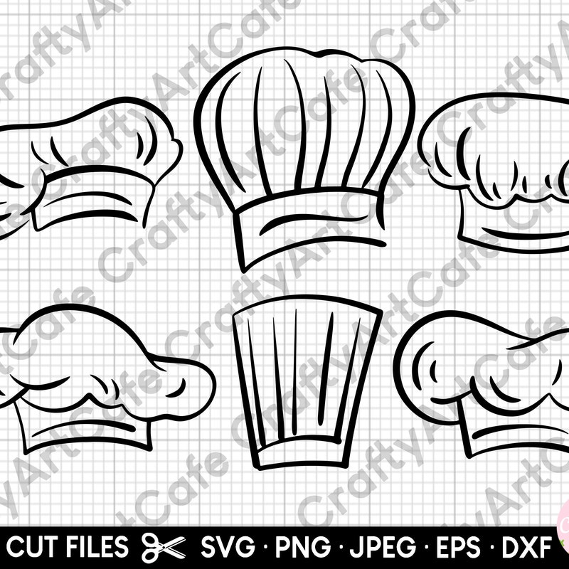 Chef Hat Svg - Etsy