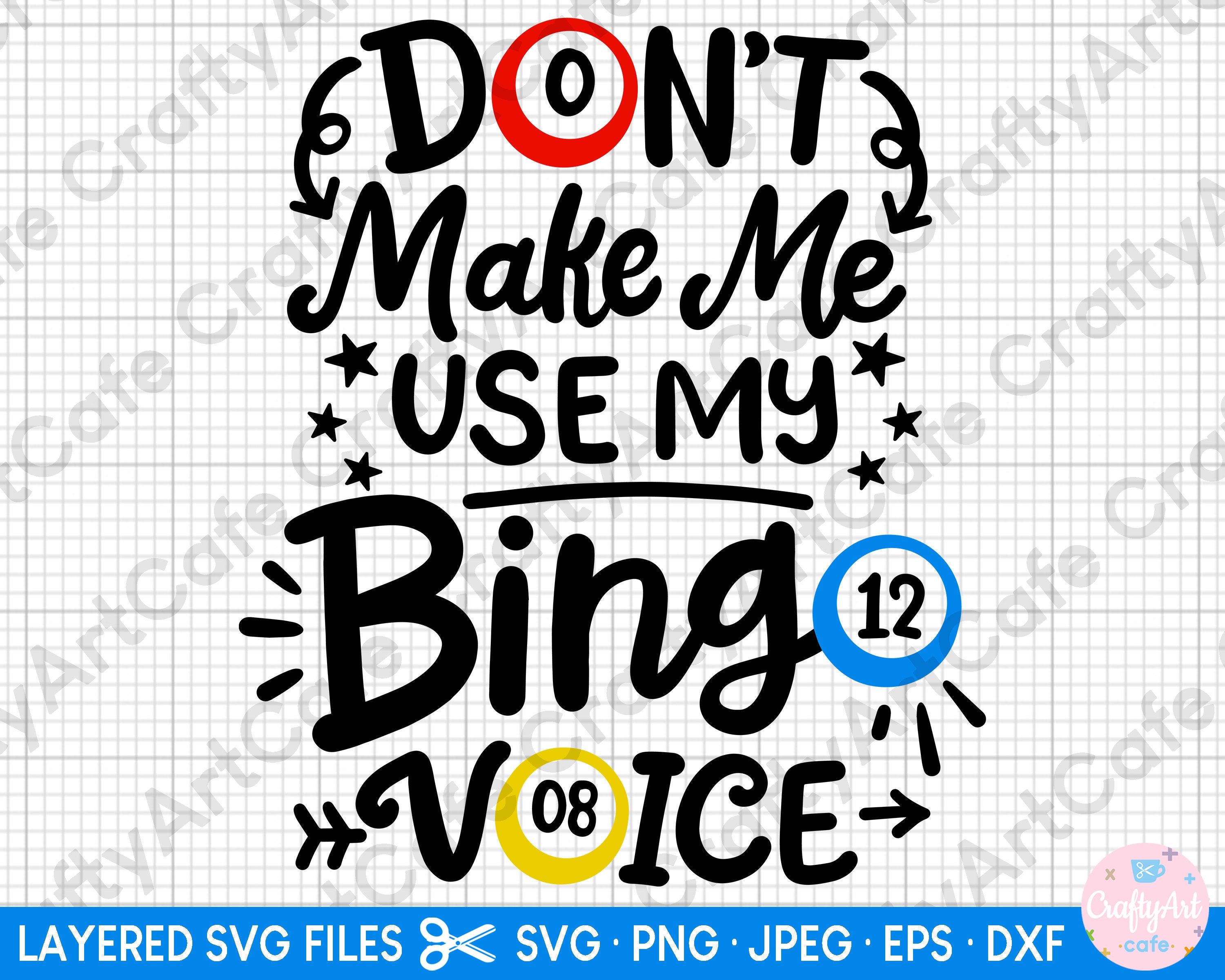 Bingo Svg Png Eps Dxf Jpeg Vector Cricut - Etsy