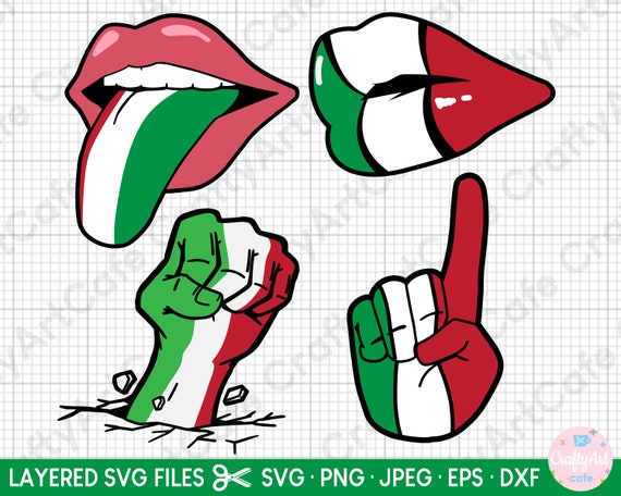 Italy Svg Bundle Italian Flag Svg Bundle Itlay Svg Files for | Etsy