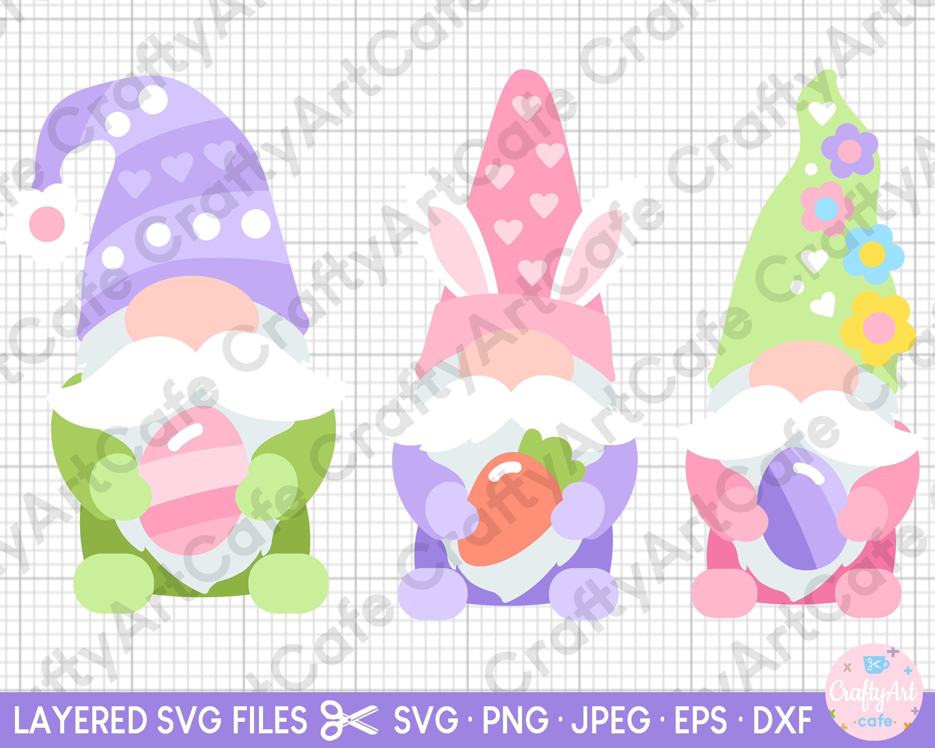 Easter Gnome Svg Bundle for Cricut Commercial Use Easter Gnome Png ...