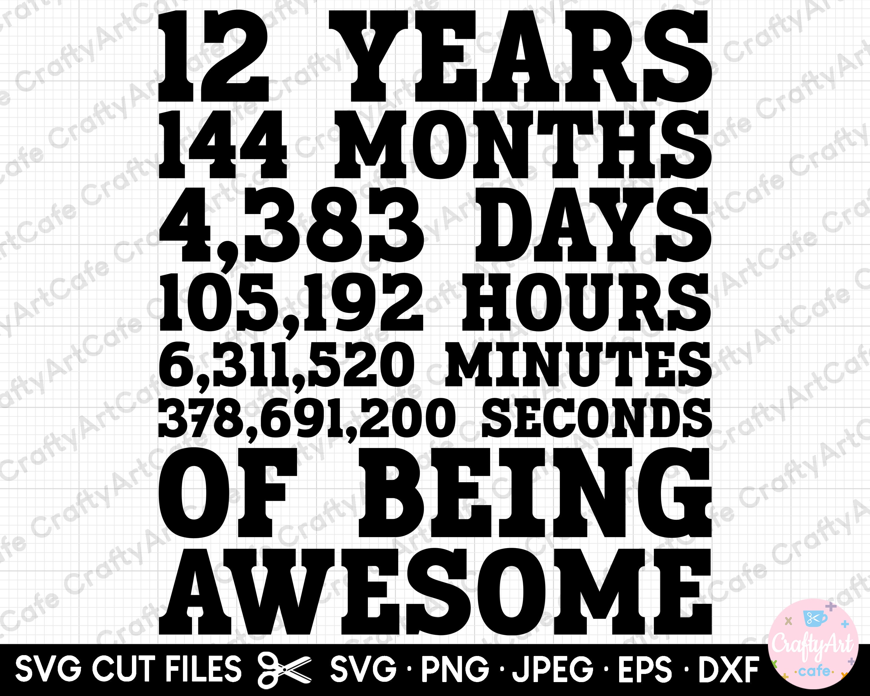 12th Birthday Svg for Cricut Shirts Commercial Use - Etsy UK