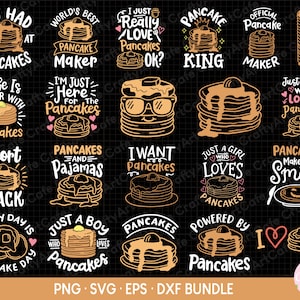 Pancake Png Pancake Svg Pancake Png Bundle Sublimination Free ...