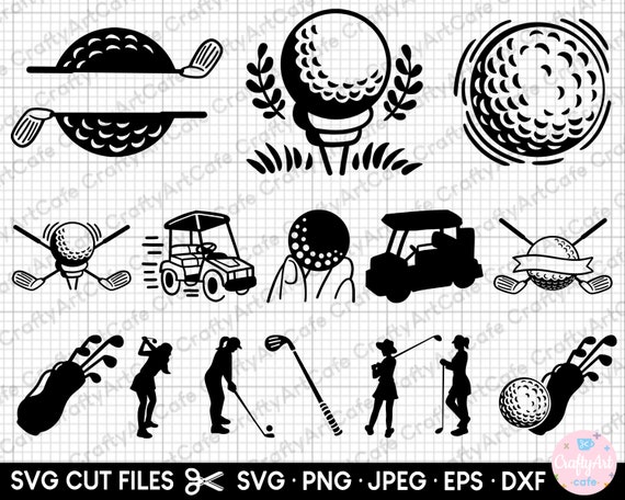 Golf Clipart Bundle Golf Svg Png Bundle Golf Player Silhouette - Etsy UK
