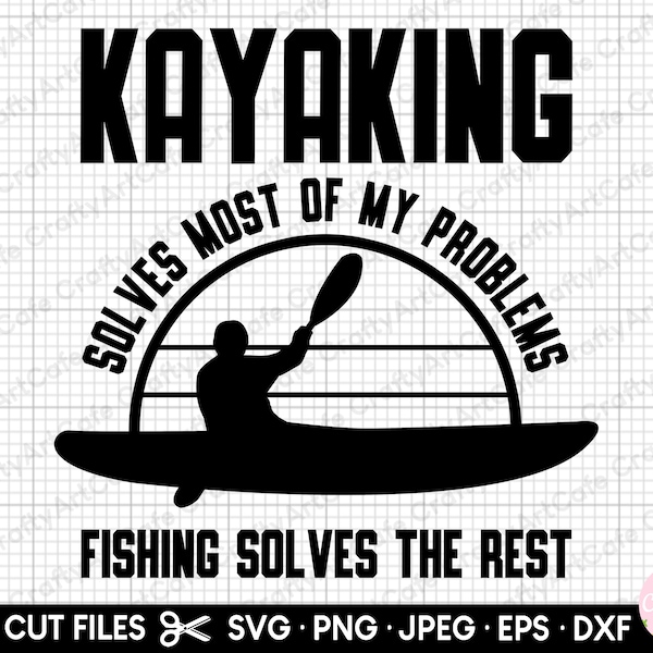 Kayaking Svg - Etsy