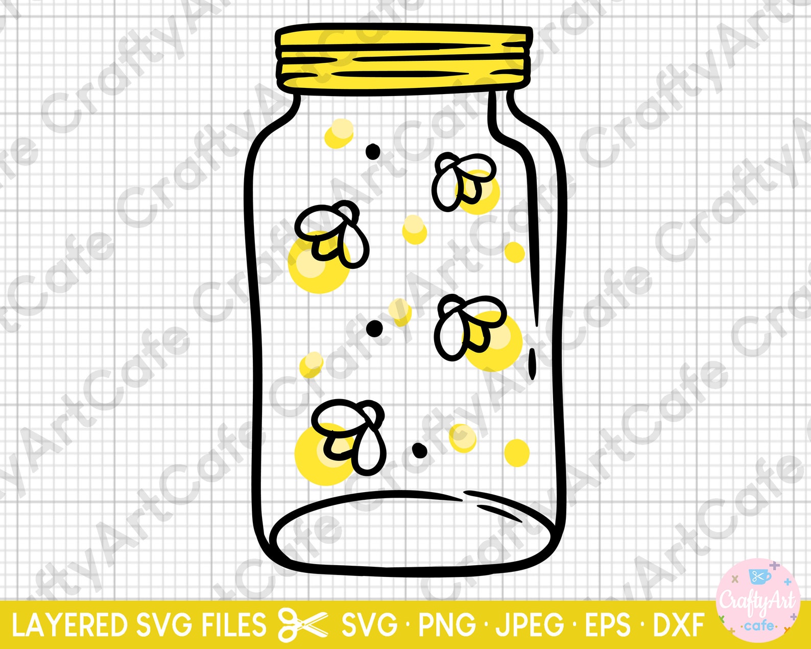 Fireflies Svg Firefly Svg Png Eps Dxf Cut File for Cricut - Etsy