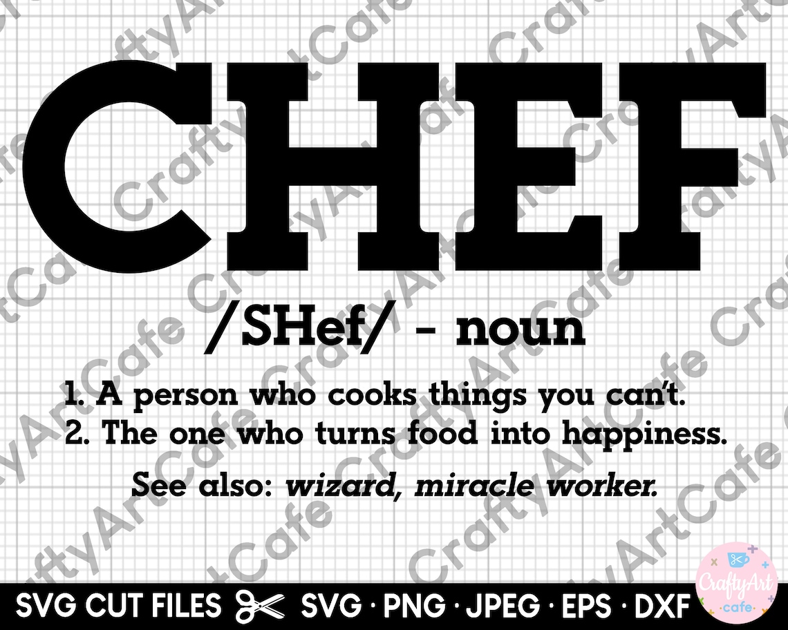 Chef Svg Chef Png Chef Svg Cut File Cricut Chef Svg - Etsy