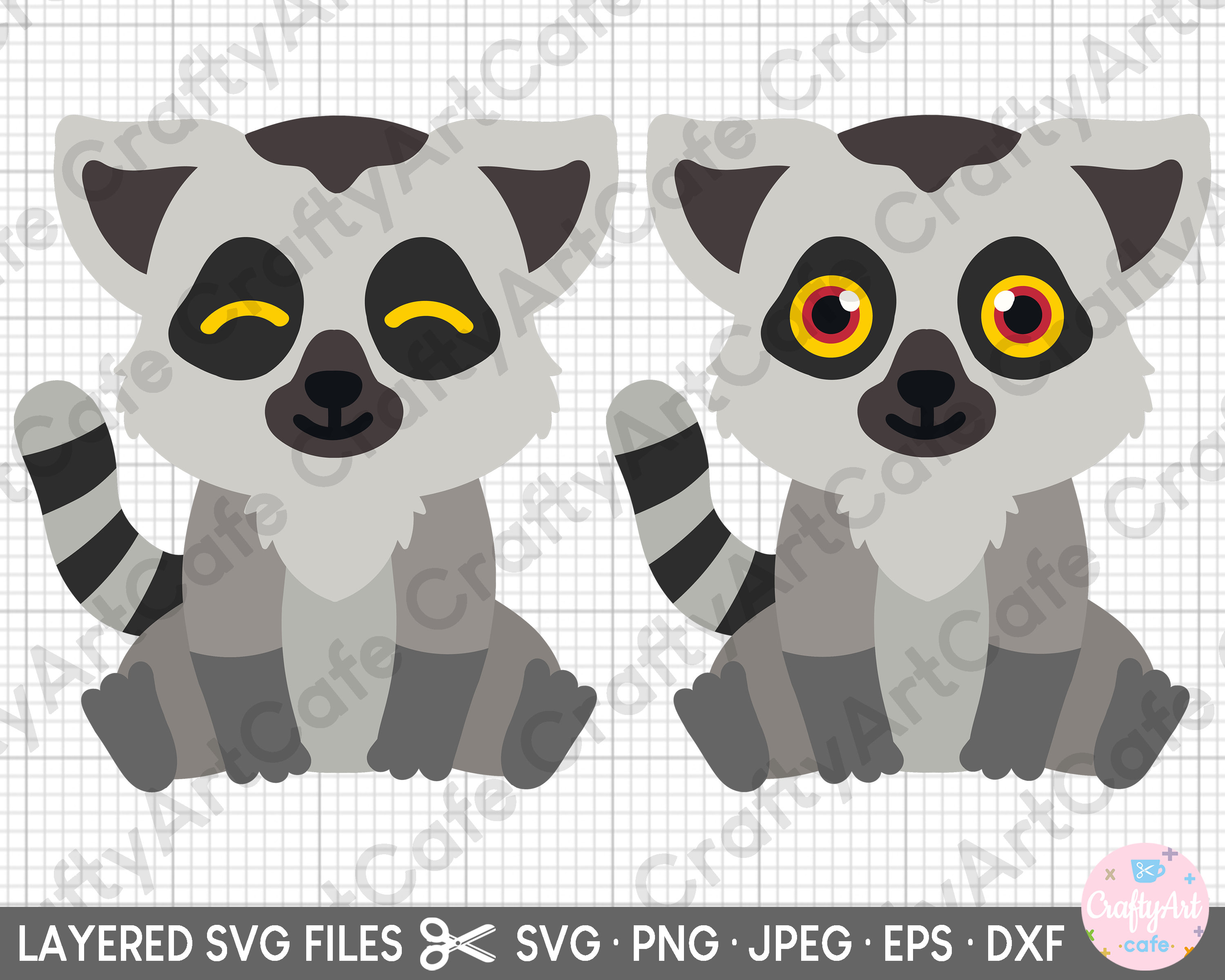 Lemur Svg Cut File for Cricut Clipart - Etsy