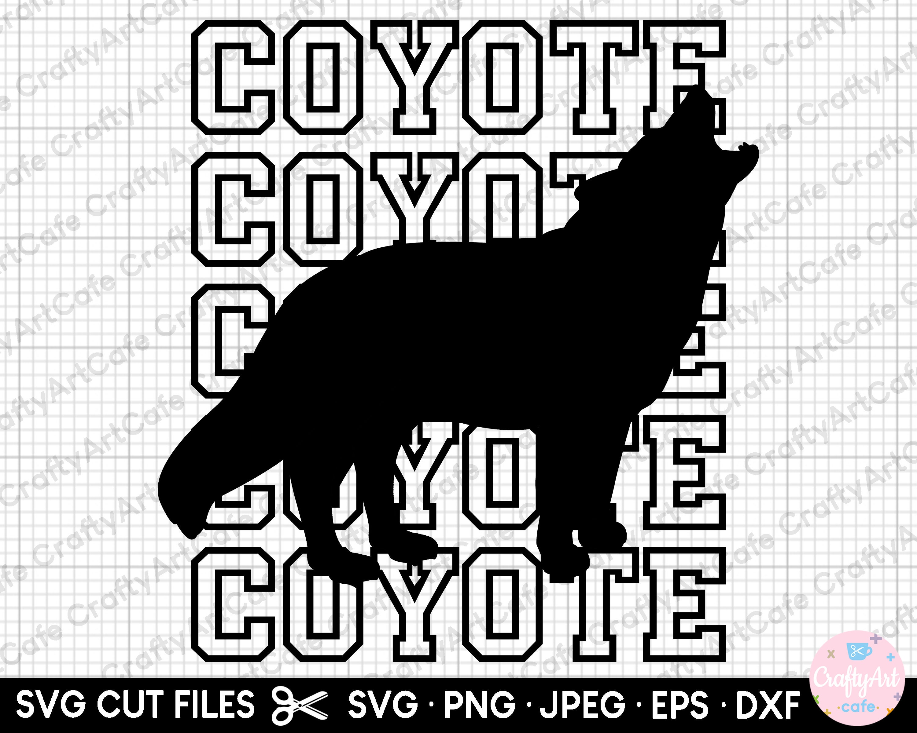 Coyote Svg Png - Etsy