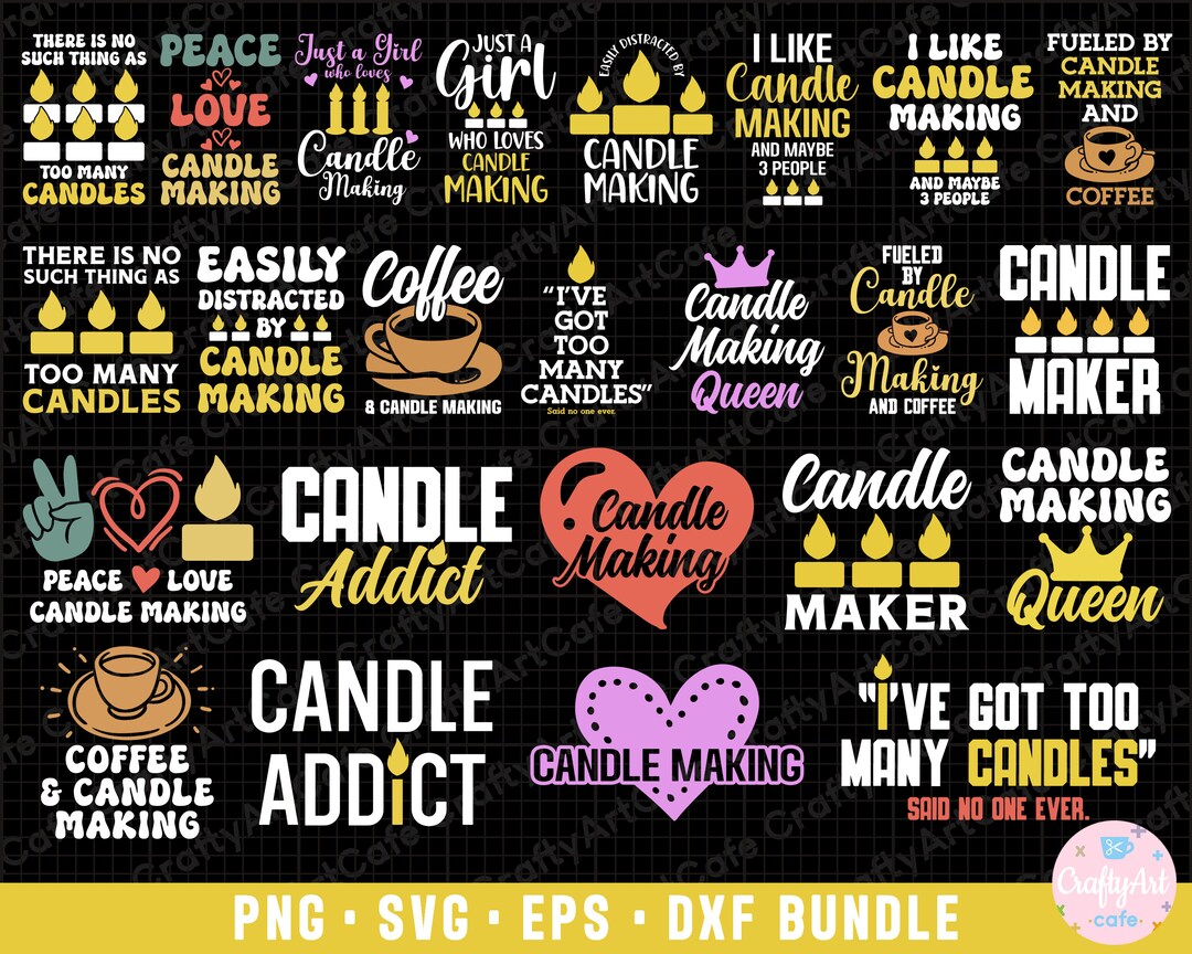 Candle Making Png Candle Making Svg Maker Png Bundle Sublimination ...