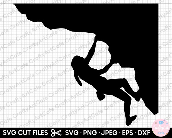 Rock Climbing Svg Png Climber Girl Svg Png Climbing Svg File | Etsy