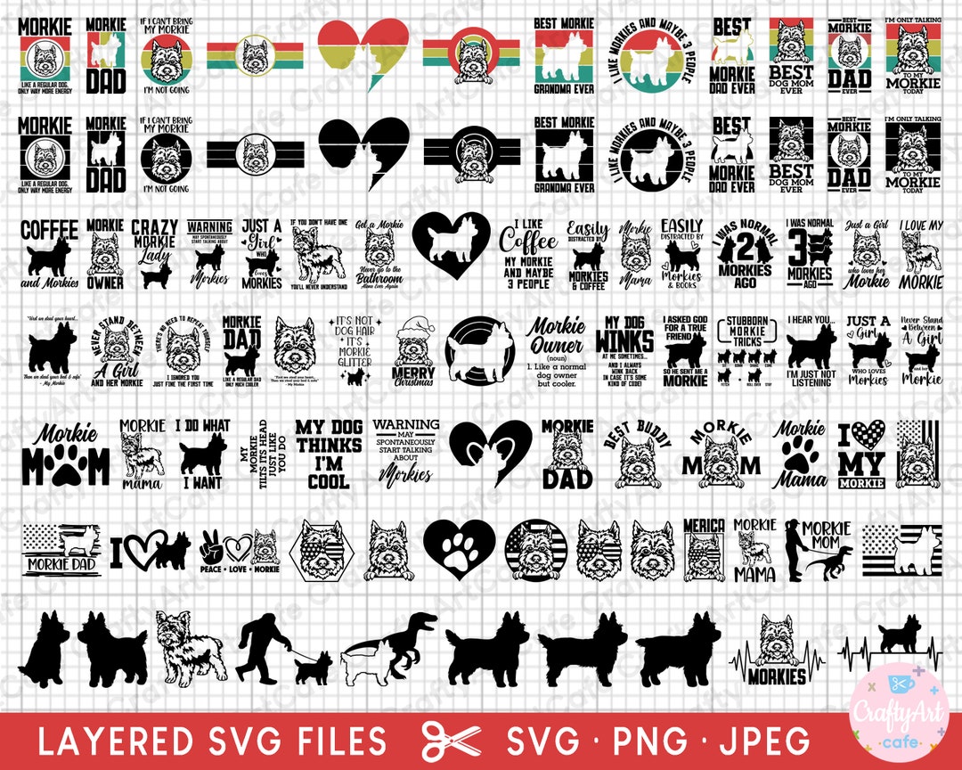 Morkie Svg Bundle Morkie Png Bundle Morkie Svg Bundle Cricut Shirt Cut ...