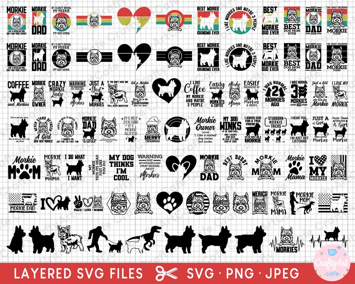 Morkie Svg Bundle Morkie Png Bundle Morkie Svg Bundle Cricut Shirt Cut ...
