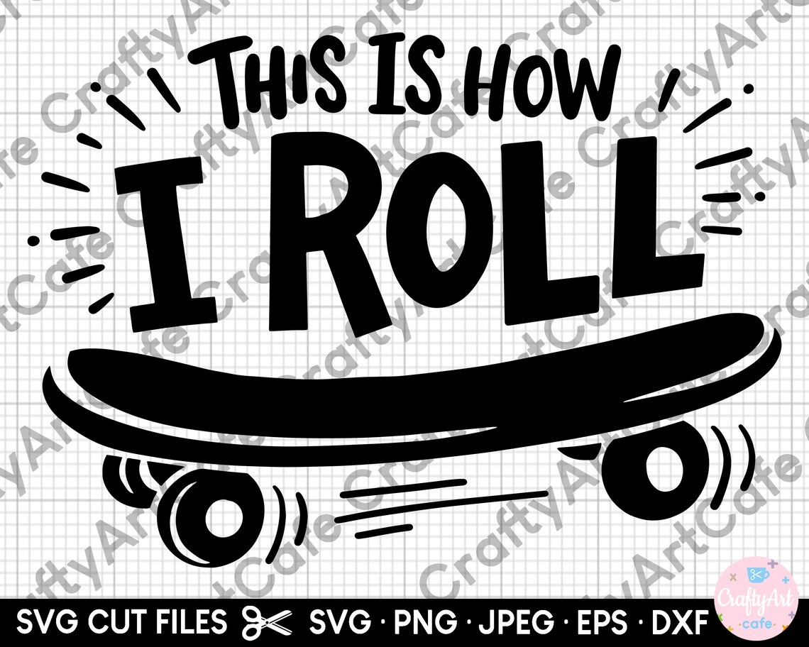 Skateboard Svg for Kids for Cricut Skateboarding Skateboarder Svg Png ...