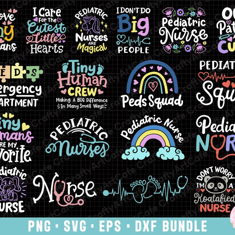 Pediatric Nurse Svg - Etsy