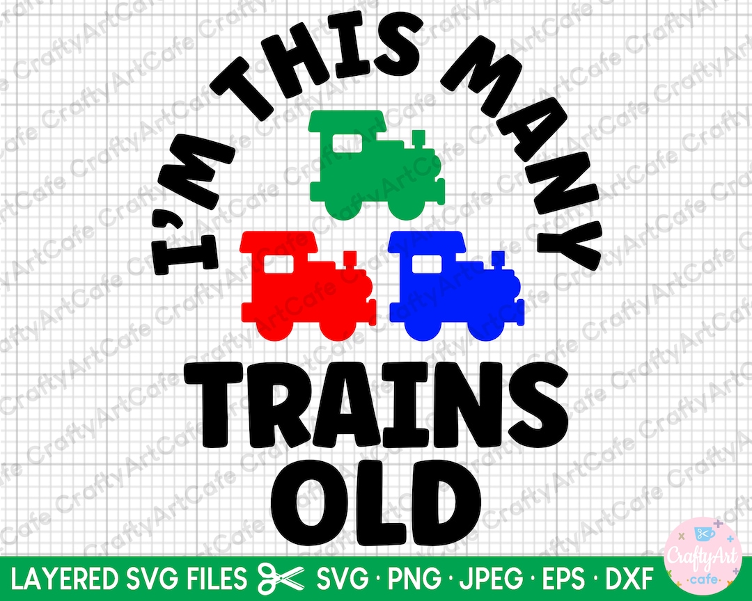 3rd Birthday Train Svg Png Eps Dxf Cut File Cricut - Etsy