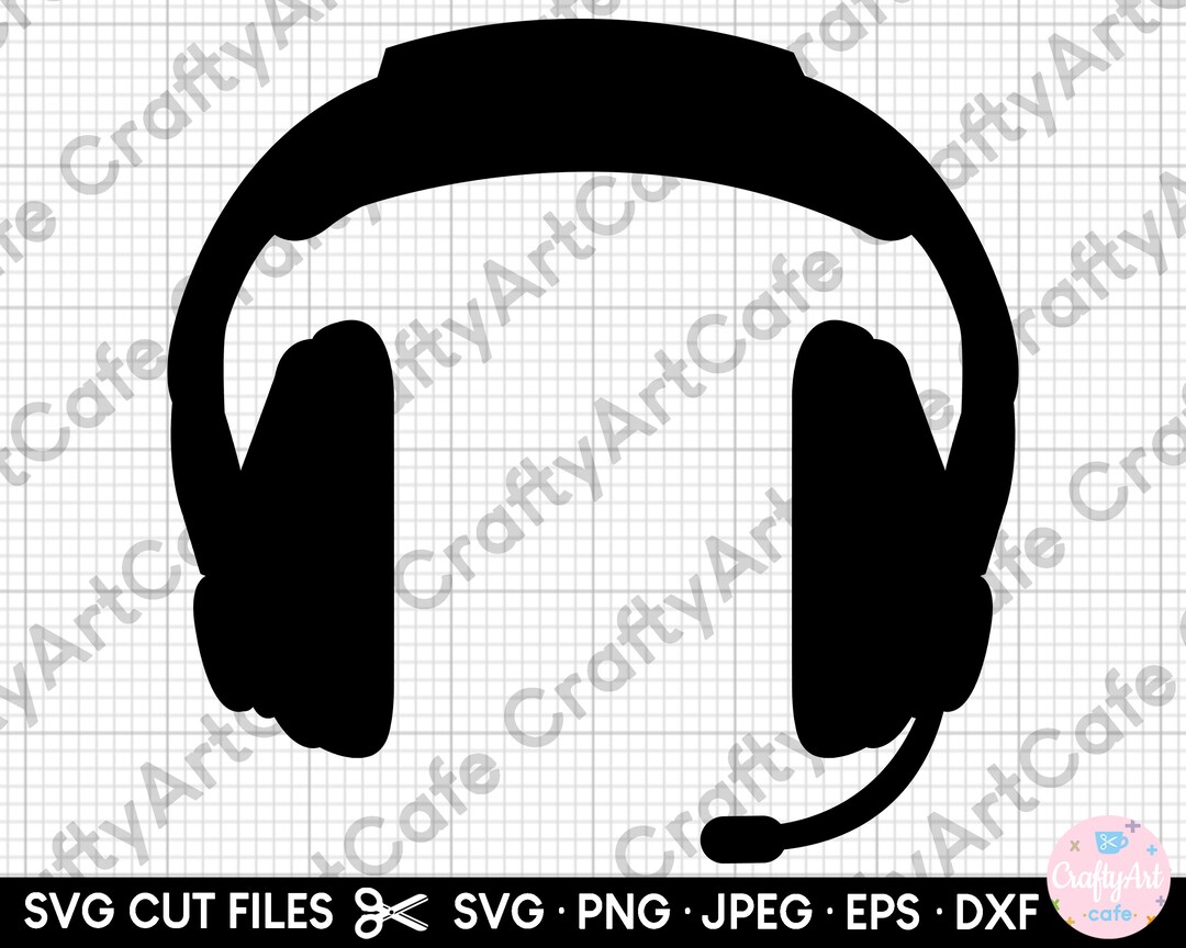 Headphones Svg Gaming Head Set Svg Gamer Head Set Svg Png Silhouette - Etsy