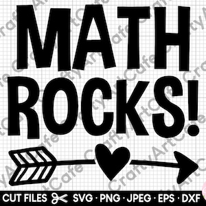 Math Teacher Svg Math Rocks Svg Cut File - Etsy