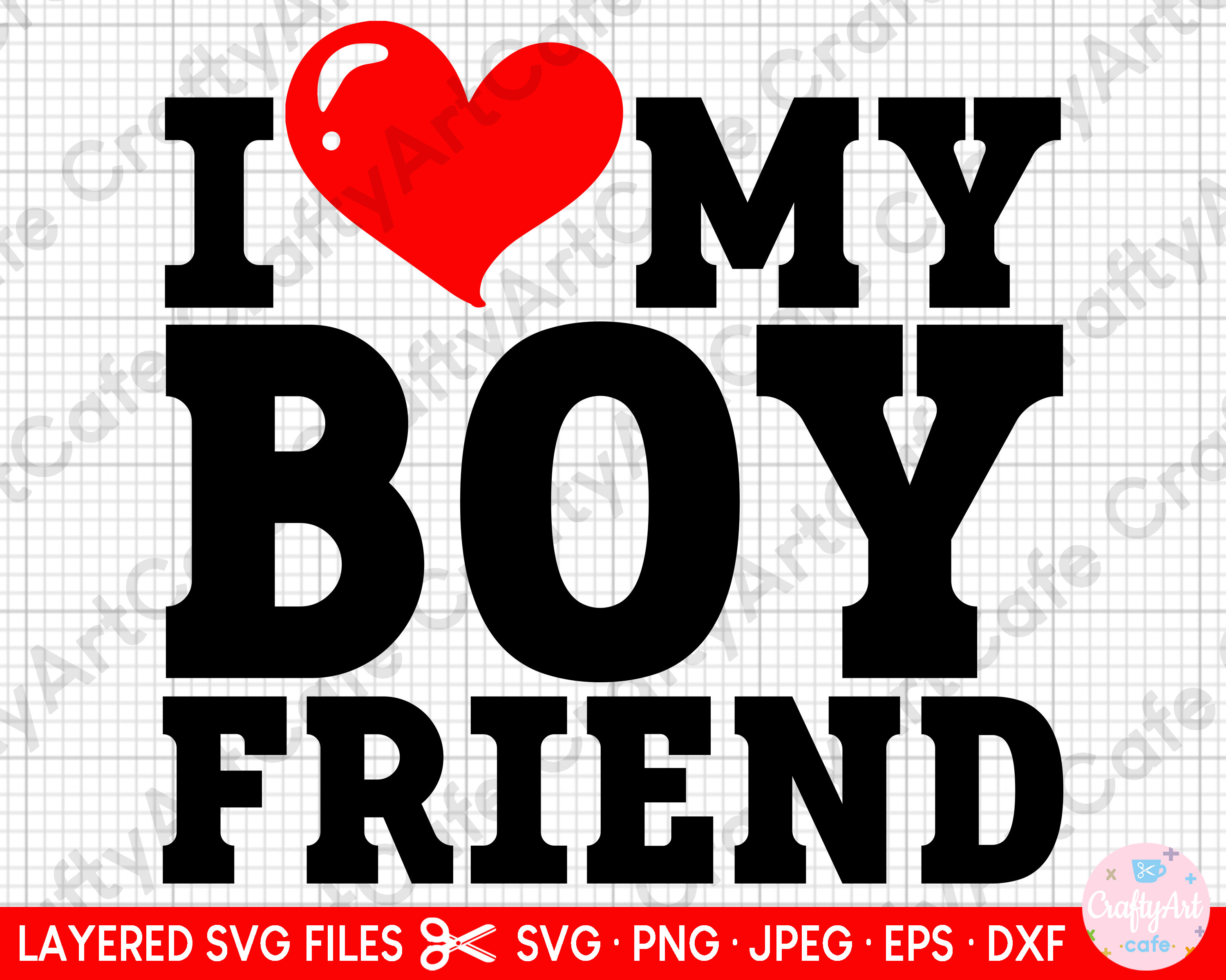 I Love My Boyfriend Svg - Etsy