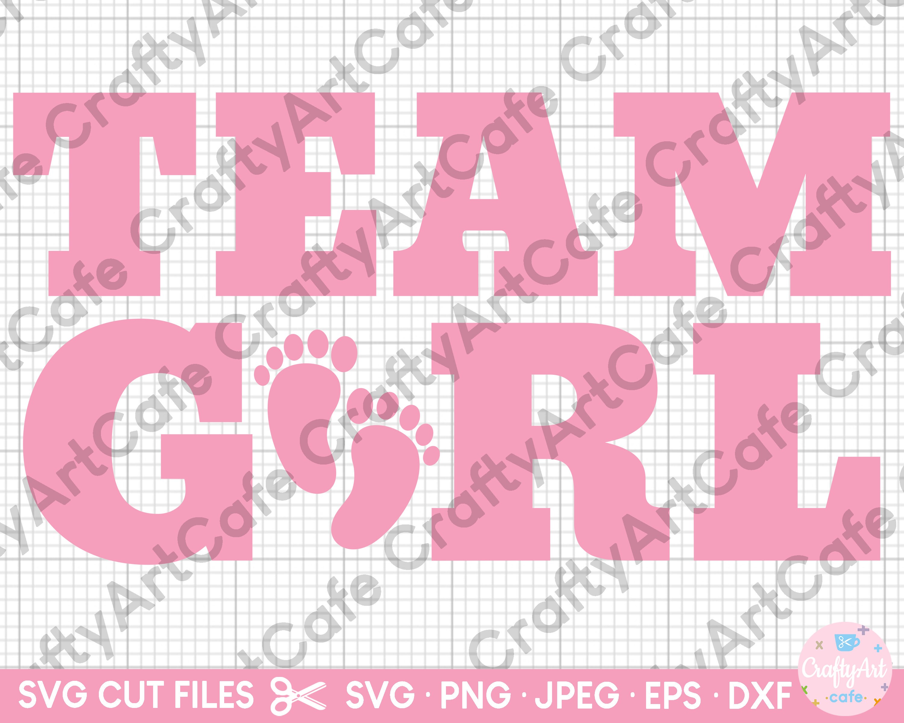 Team Girl Gender Reveal Svg - Etsy Australia