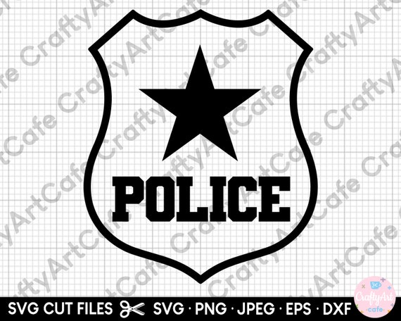 Police Badge Svg Png for Cricut for Shirts Vector Clipart | Etsy