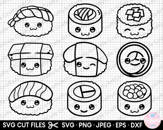 Sushi Svg Bundle Sushi Png Bundle Sushi Svg Cricut Cut File - Etsy